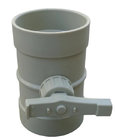 Creamy White / Gray Air Duct Check Valve Round Shape For Industrial Plant